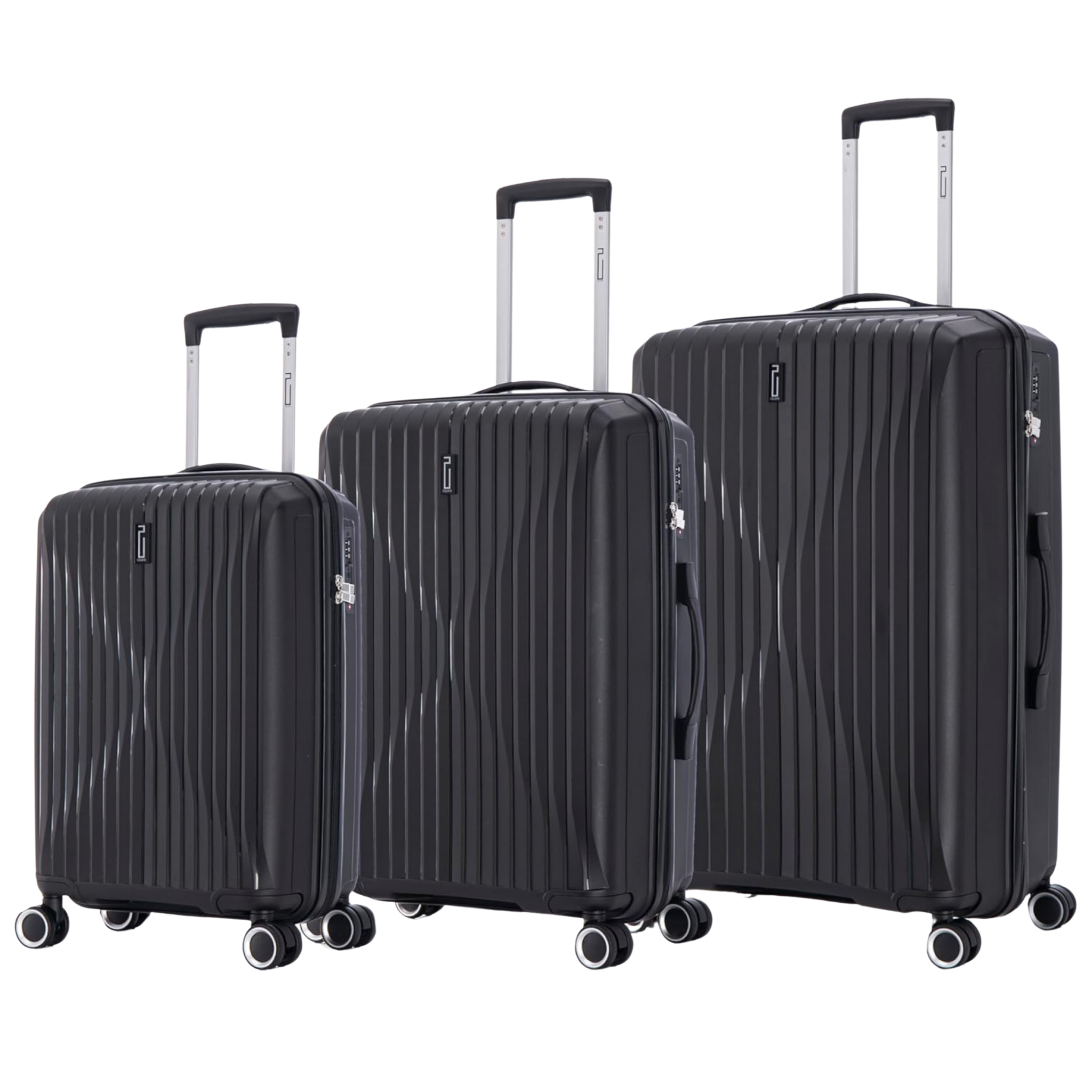 SET - Set 3 Valises - Polypropylène (XL-75cm) (L-65cm) (S-55cm)