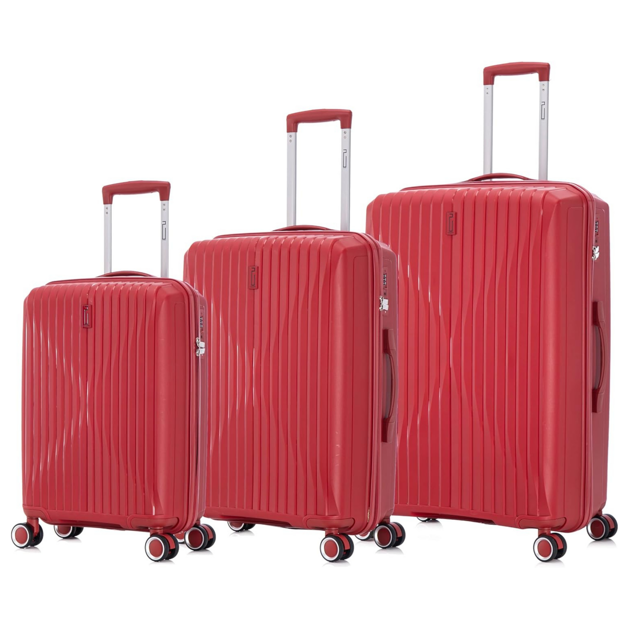 Set Valise 3 pièces En Polypropylène | Valise Cabine | Valise Moyenne